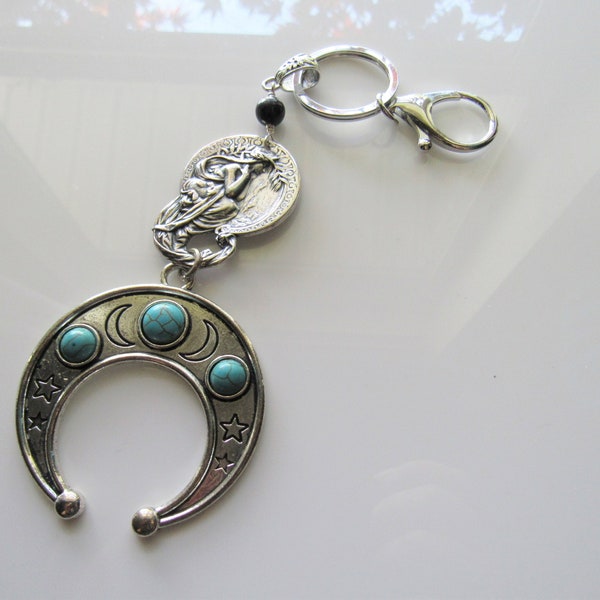 Moon Key Ring - Etsy
