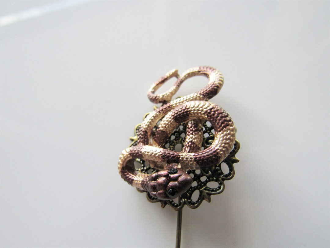 Snake Lapel Pin Serpent Stick Pin, Brooch Pin Animal, Women, Men - Etsy