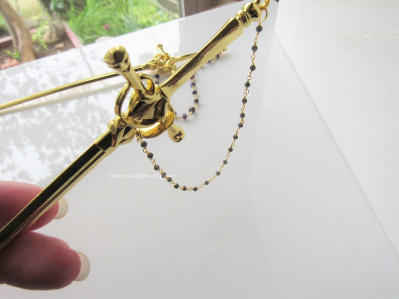 Gold Warrior Hair Pin Gothic Sword Dagger Hair Stick - Etsy