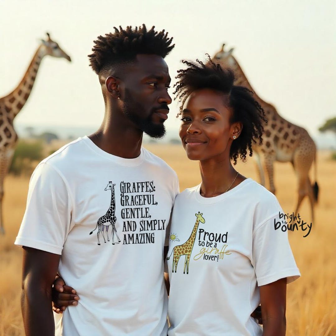 Giraffe Lover T-shirt – Cute Safari Animal Tee – Unisex Graphic Shirt ...