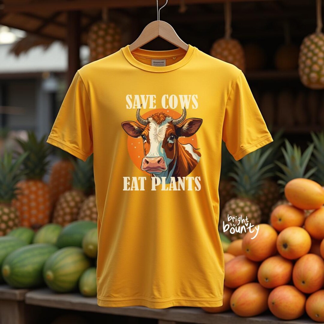 Save Cows Eat Plants Vegan T-shirt: Ethical Animal Rights Tee - Etsy