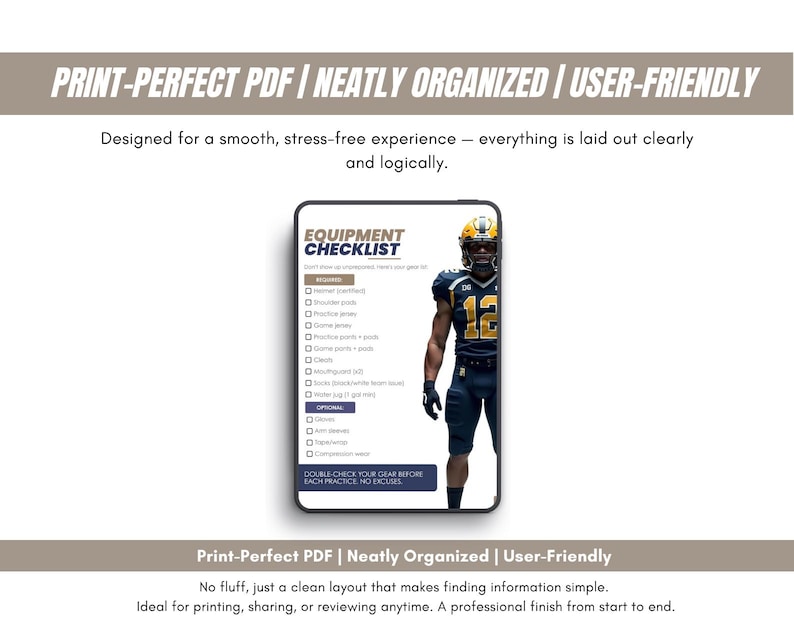 Football Team Welcome Packet Canva Template | 50-page Coach Handbook ...