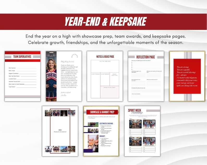 Cheerleading Welcome Packet Editable in Canva 50 Page Team Handbook ...