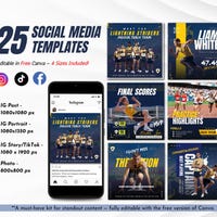 Editable Sports Poster Template PSD: Customizable Photoshop Design ...