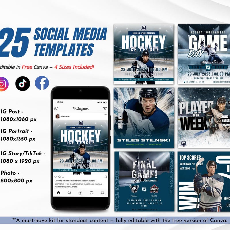 Hockey Social Graphics - Etsy