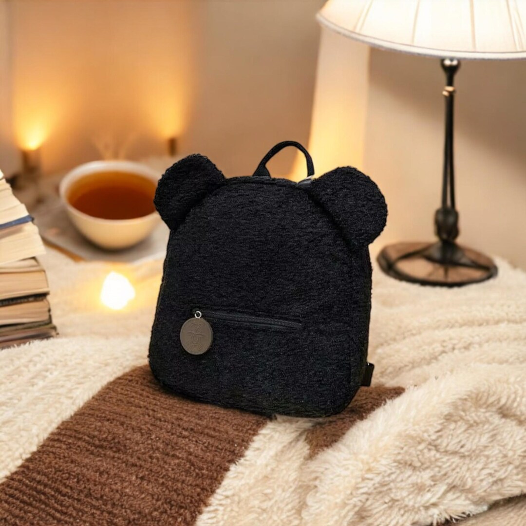 Personalized Hand-embroidered Teddy Bear Backpack - Custom Name, Soft ...