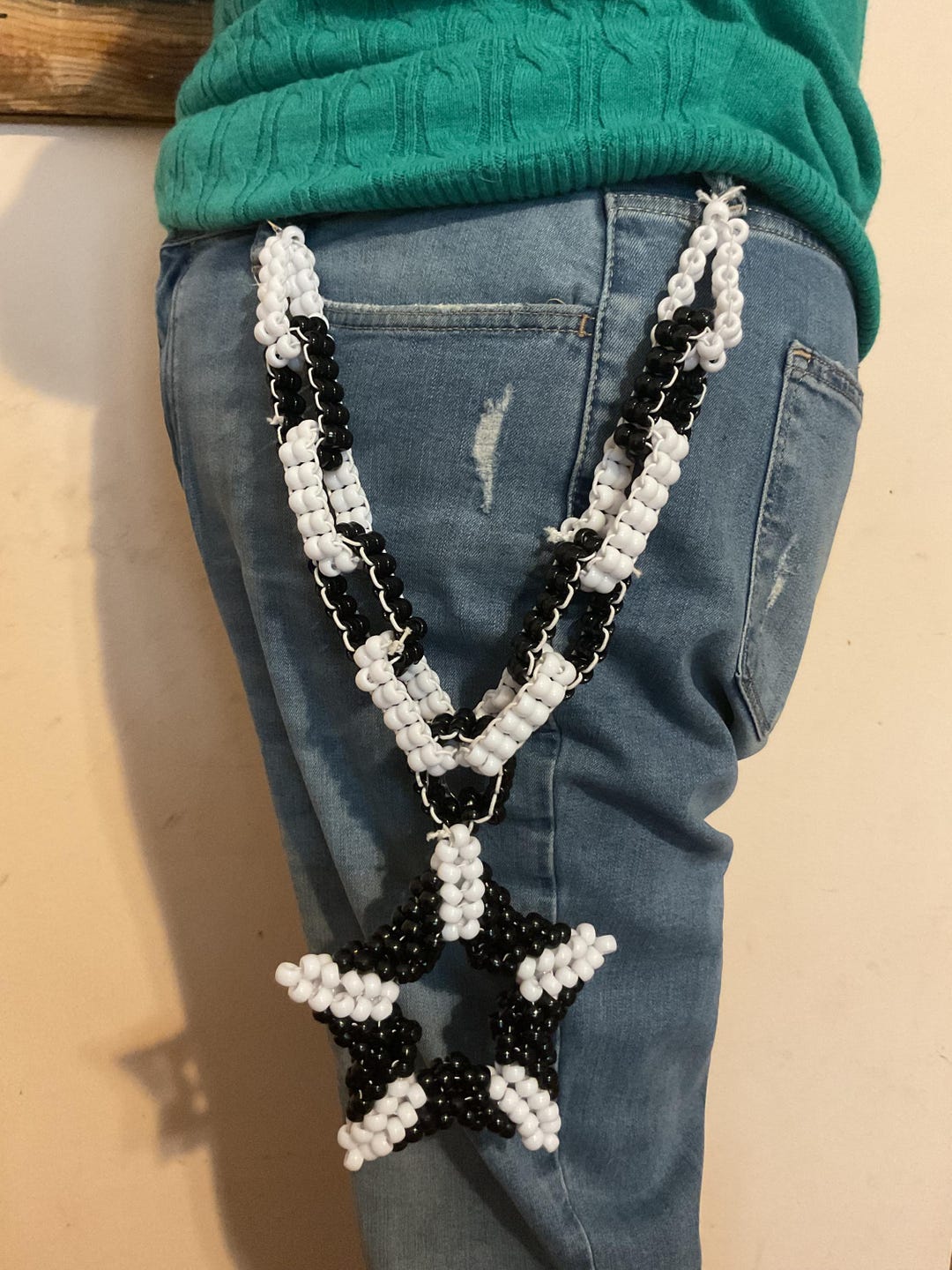 Black and White Star Belt Chain Kandi - Etsy