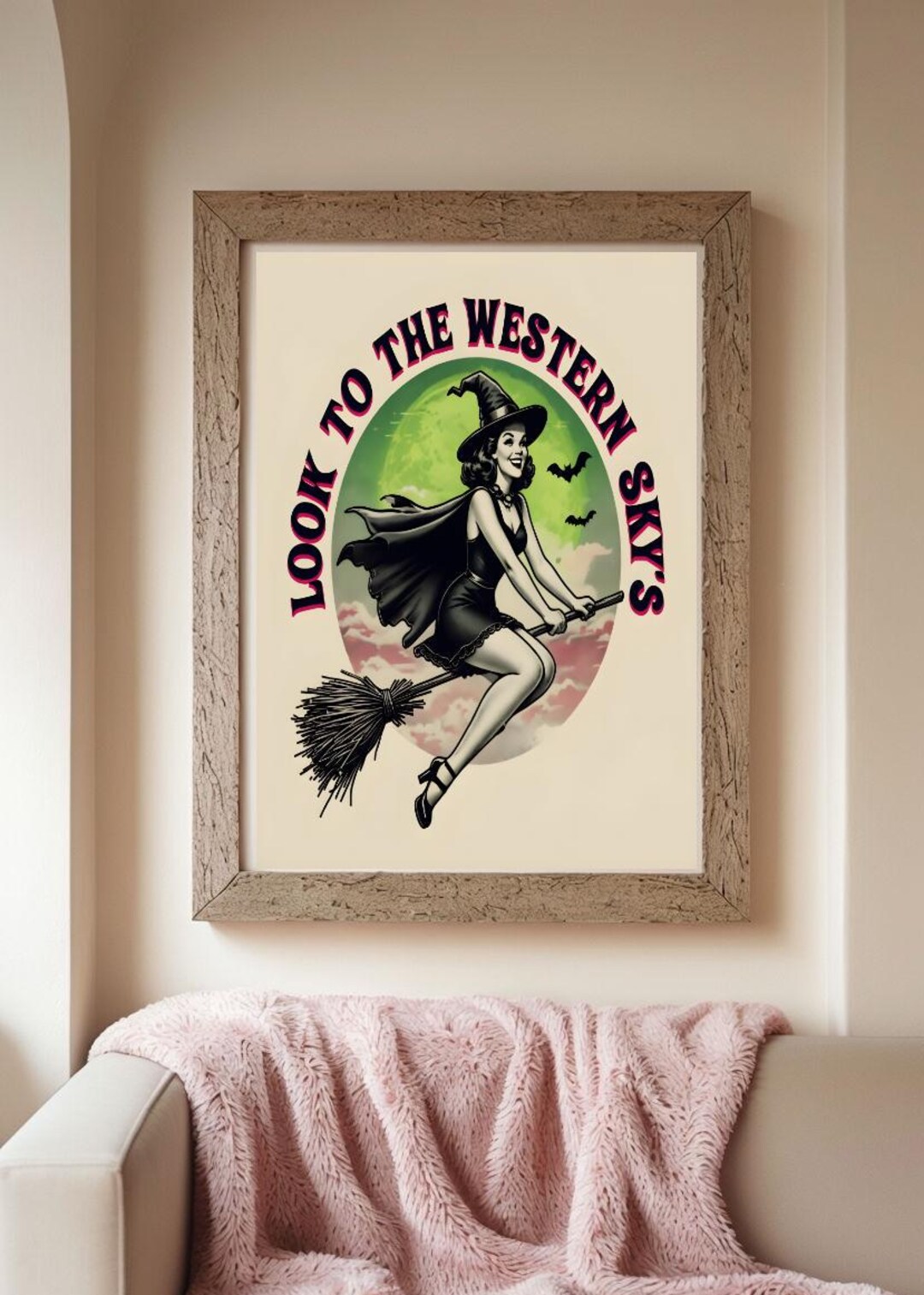 Wicked-inspired Digital Print Broadway Wall Art, Elphaba & Glinda Decor ...