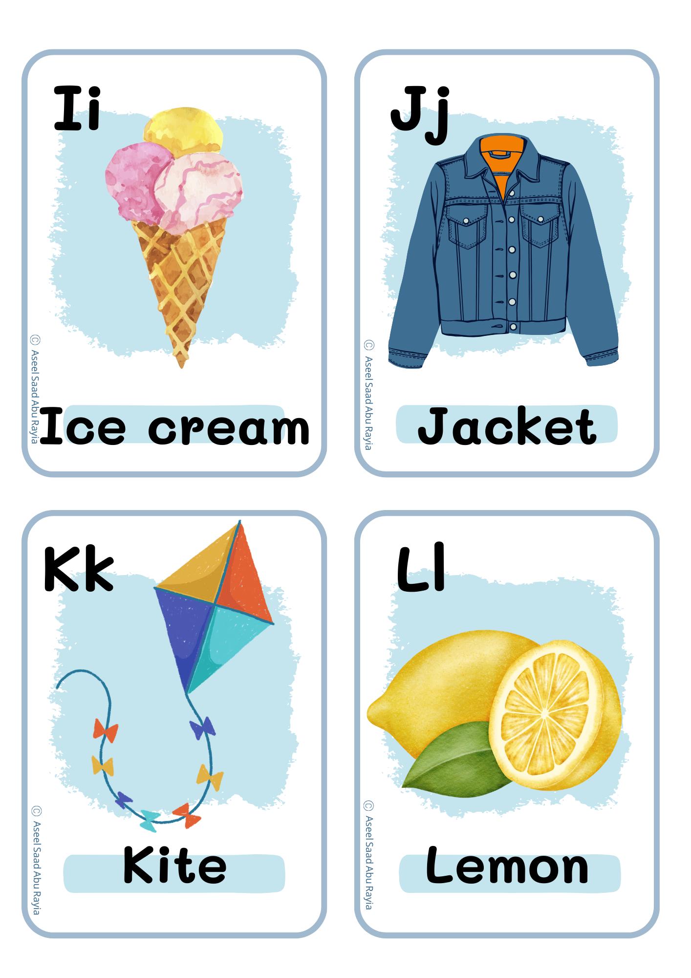 Alphabet Flashcards - Etsy