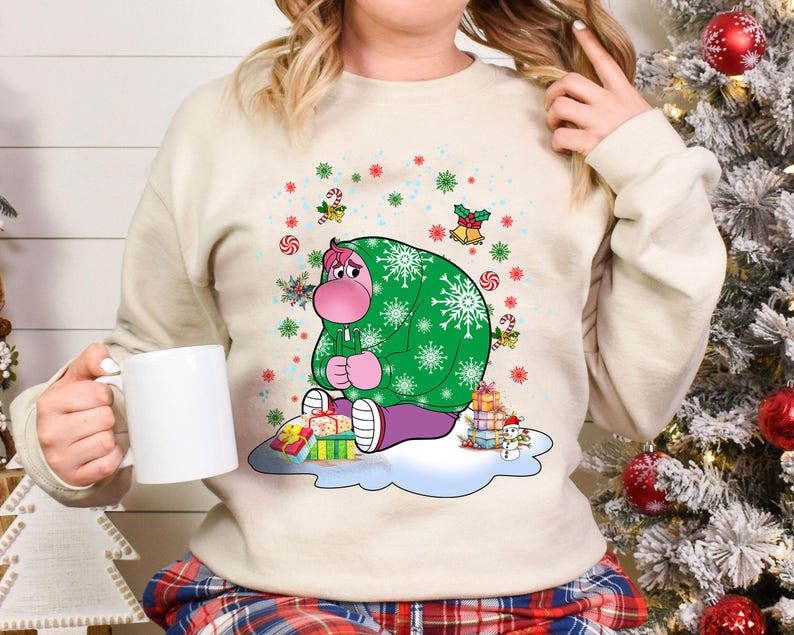 Inside Out Bing Bong Christmas Sweatshirt, Cute Disney Holiday Sweater ...