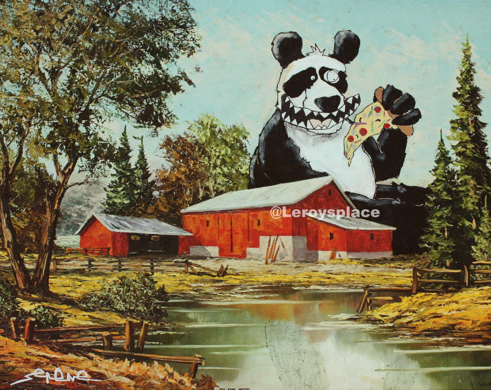 Panda Pizza Party 8.5 x 11 Art Print | Etsy