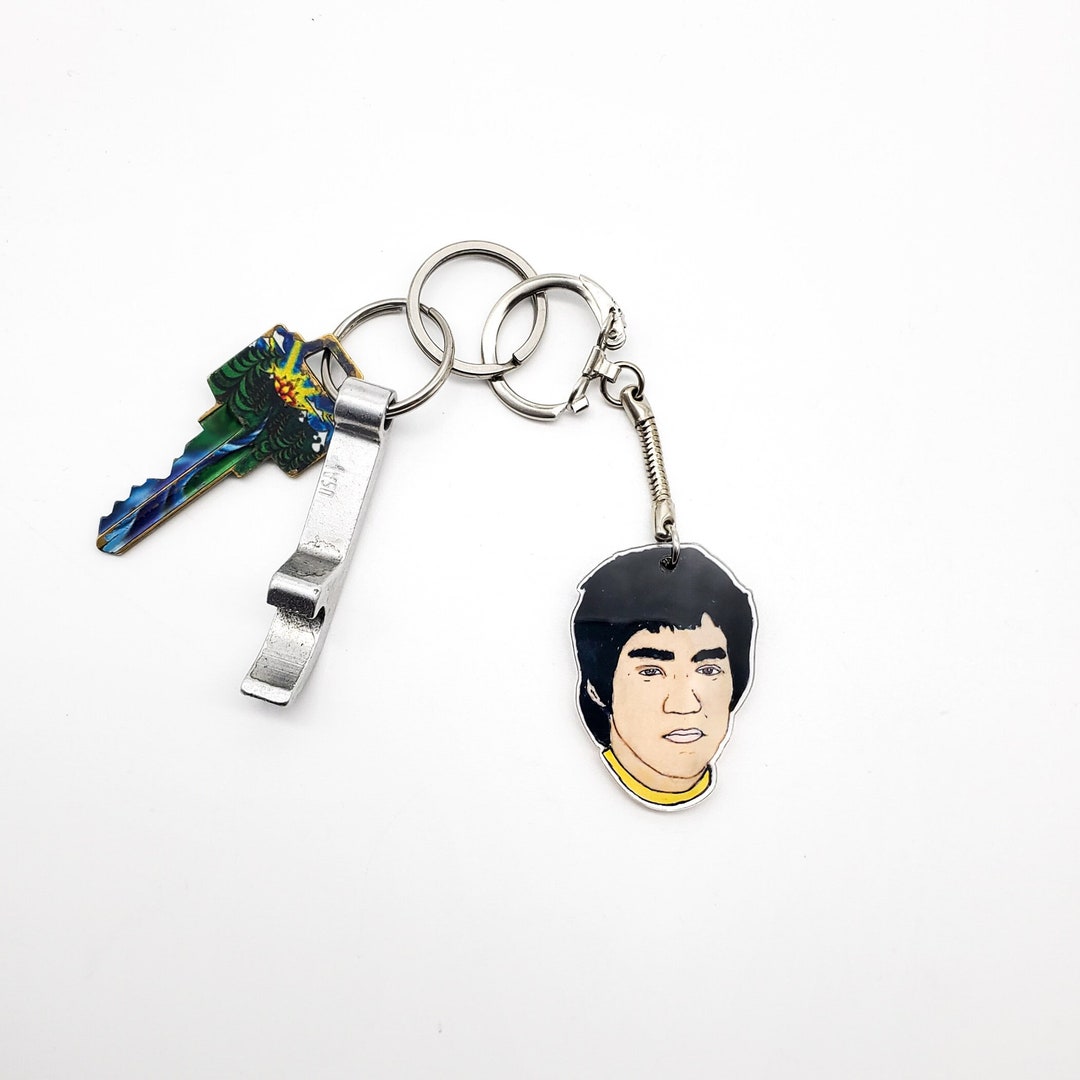 Bruce Lee Acrylic Keychain Gifts for Guys Celebrity - Etsy