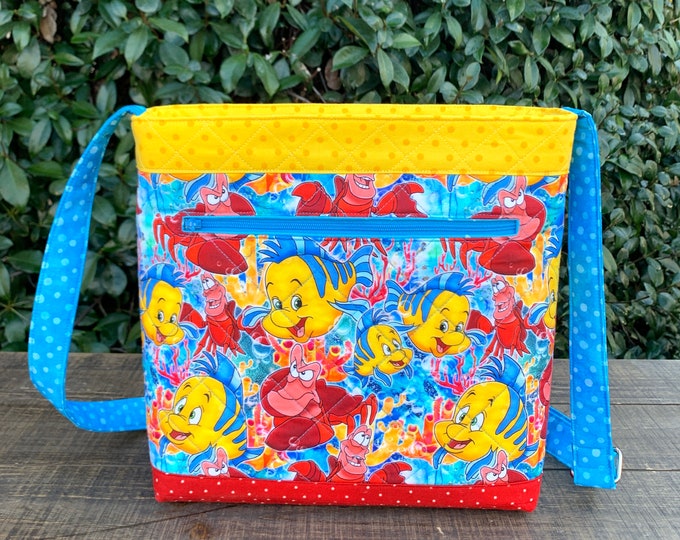 Disney Flounder Sebastian Little Mermaid Ariel Cross Body Bag - Etsy