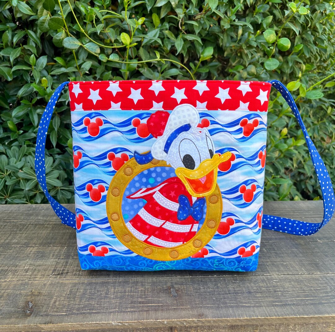 Disney Donald Duck Cruise Cross Body Bag Purse Custom Applique Handbag ...