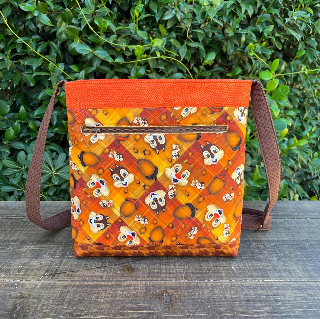 Disney Chip and Dale Fall Autumn Leaves Cross Body Bag Purse Custom ...
