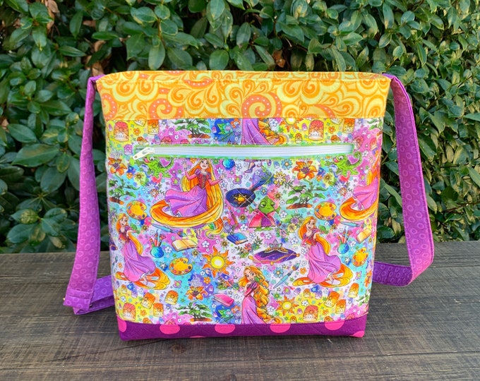 Disney Tangled Princess Rapunzel Cross Body Bag Purse Custom Handbag ...
