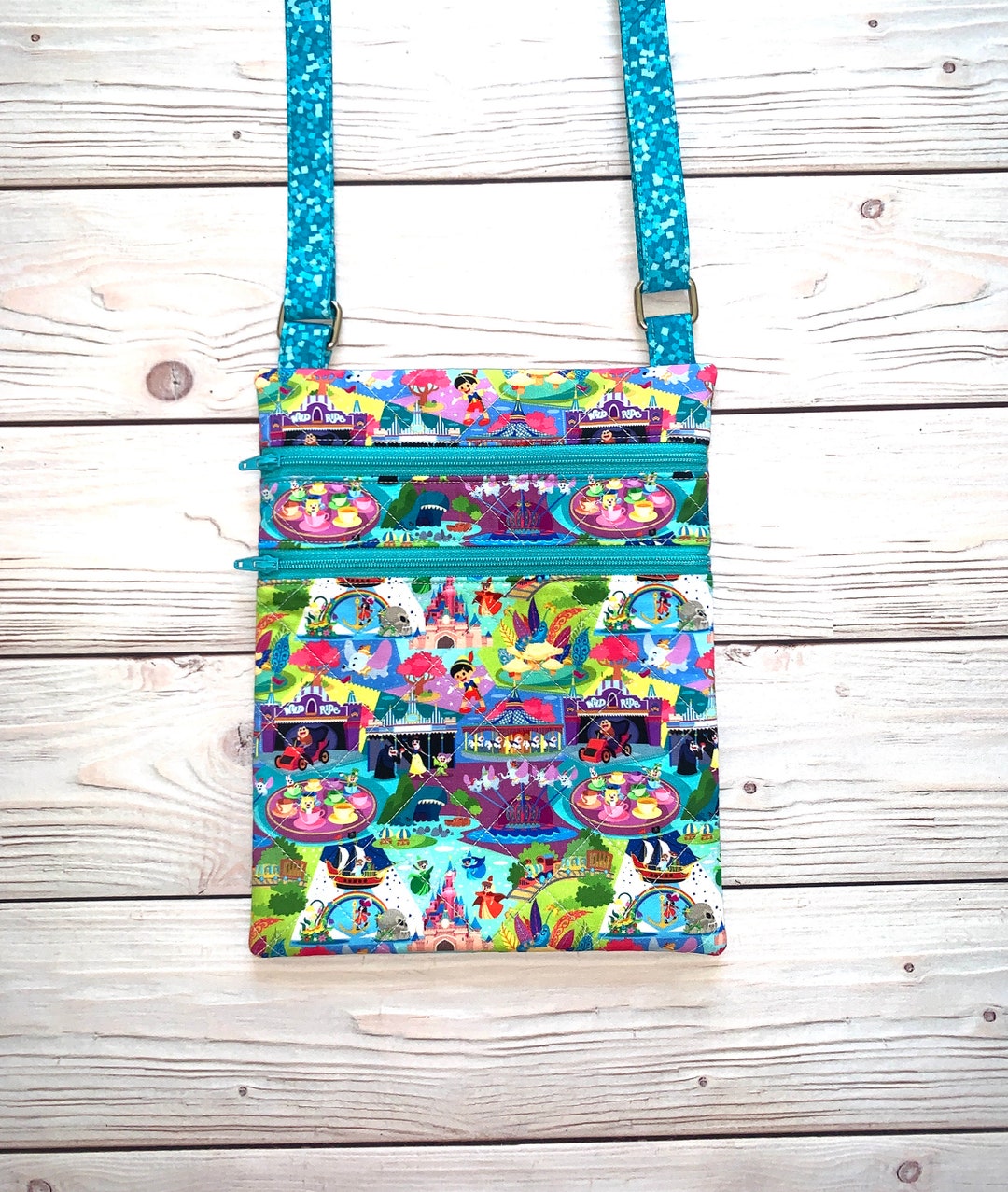 Disney Fantasyland Cross Body Bag Purse Custom Handbag Peter Pan ...