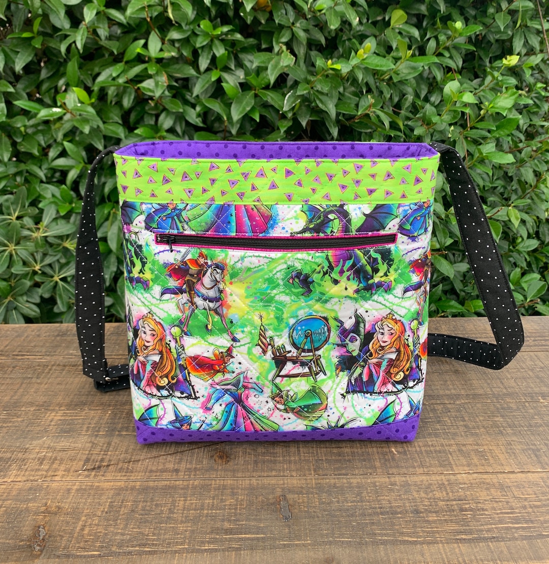 Disney Maleficent Villains Cross Body Bag Purse Custom Handbag Sleeping ...