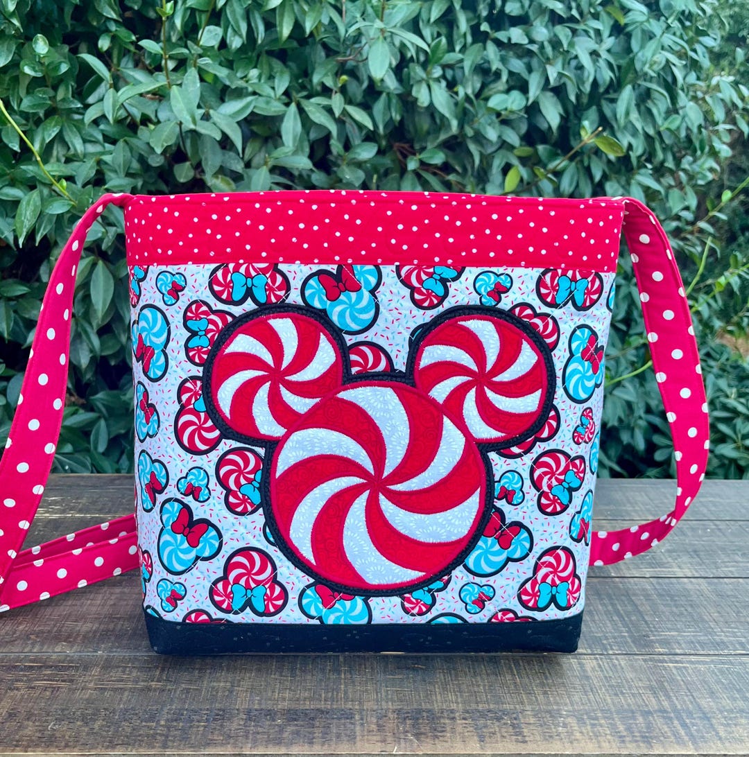 Disney Peppermint Christmas Cross Body Bag Purse Handbag Holiday Candy ...