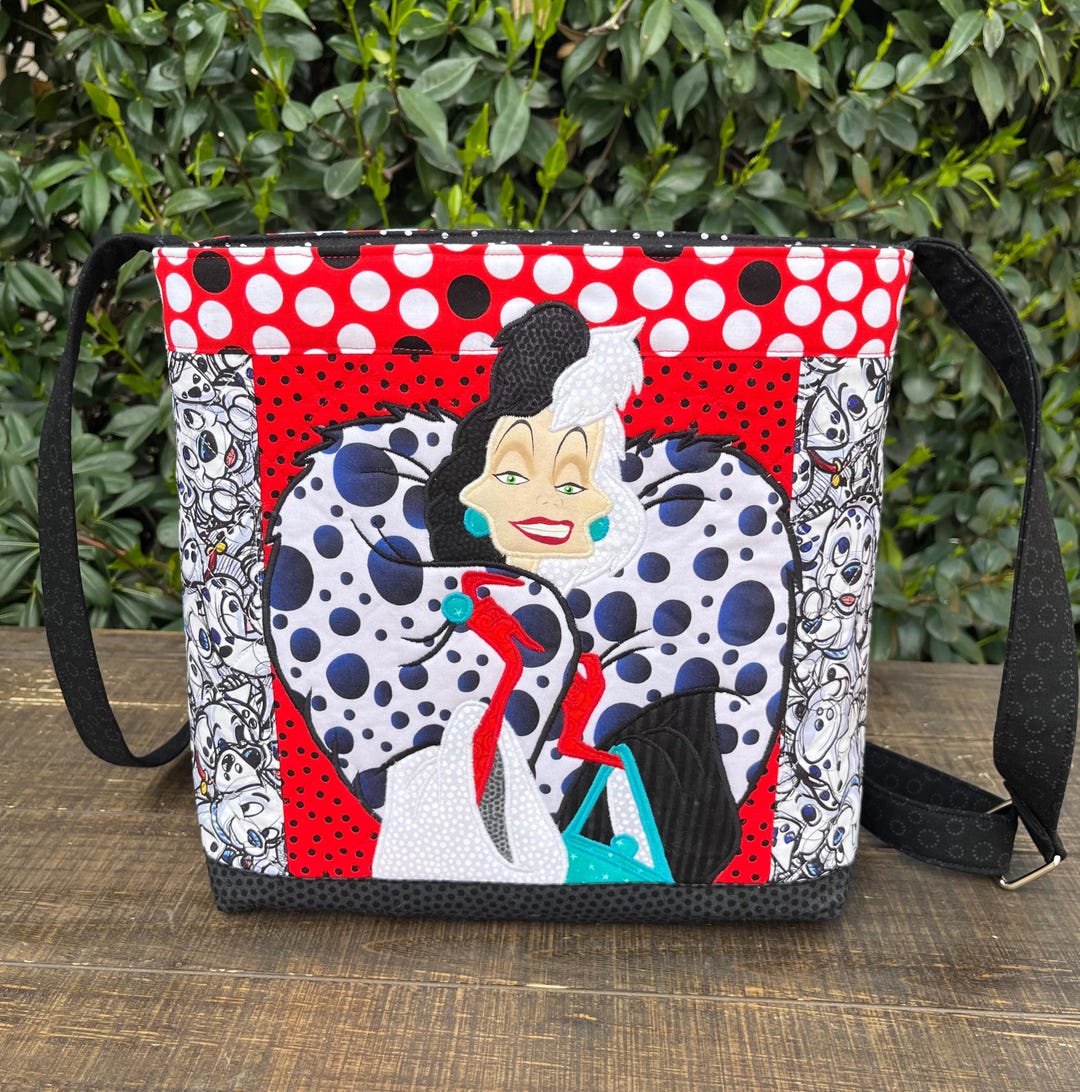 Disney Cruella 101 Dalmatians Cross Body Bag Purse Custom Applique Handbag Villain - Etsy