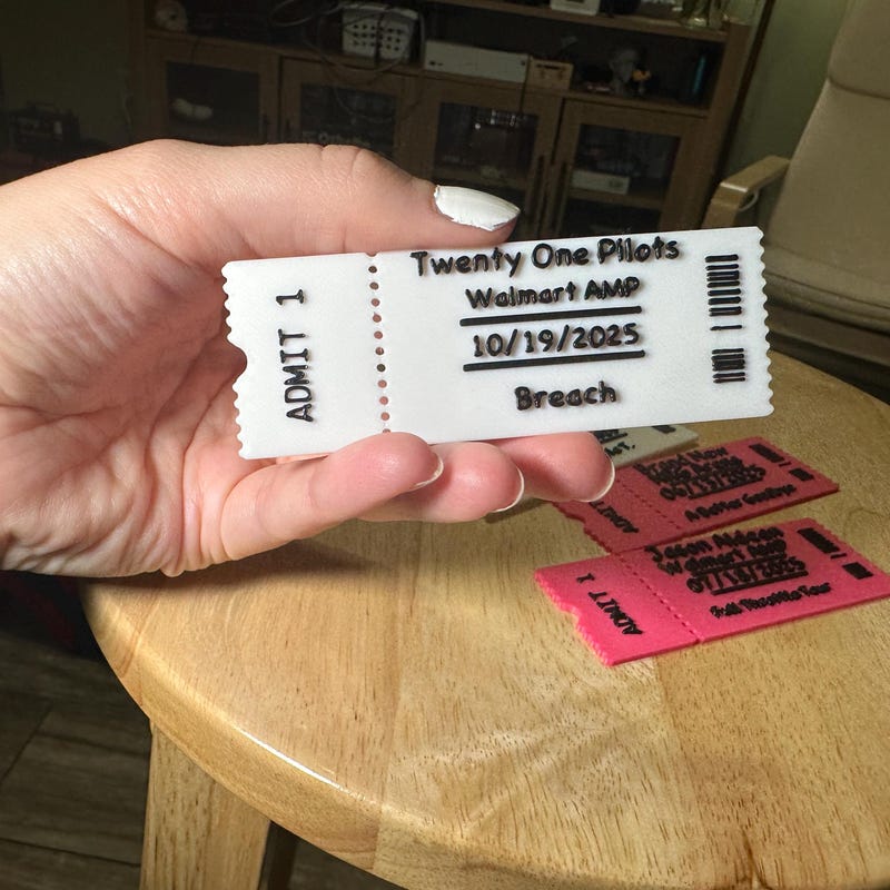 Concert Ticket 3d - Etsy