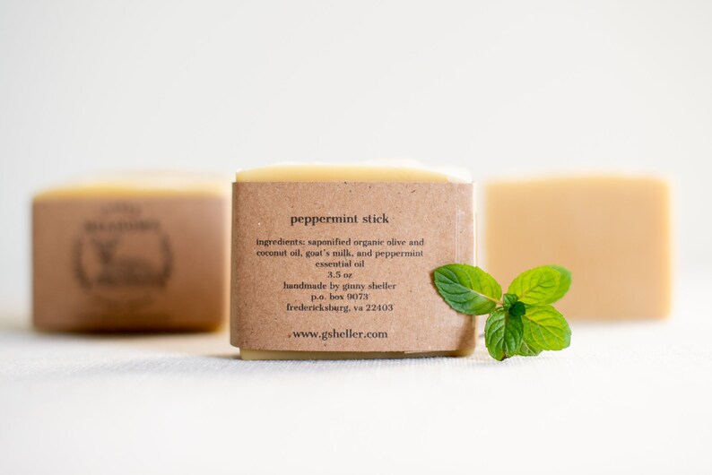 Peppermint Stick Goat Milk Soap - Etsy