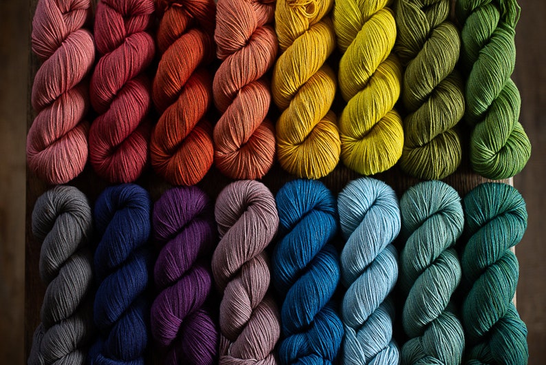 Naturally Dyed Yarn Photograph | Etsy