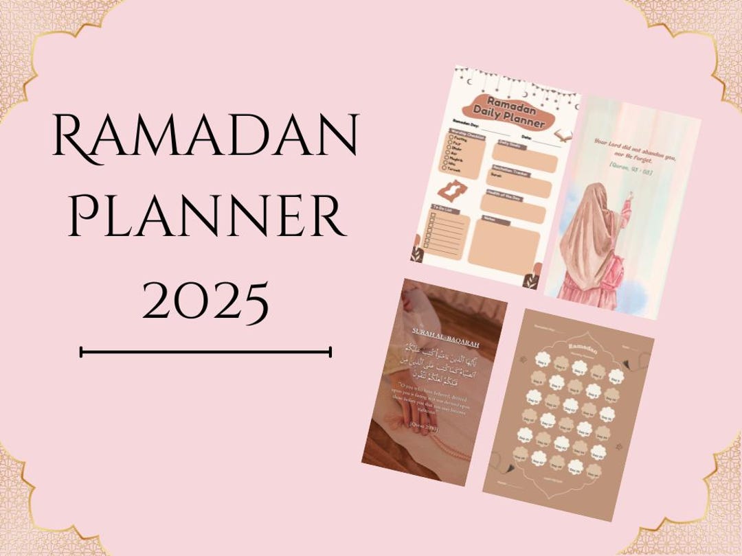 Ramadan Planner 2025 | Printable Islamic Planner for Ramadan | Daily ...