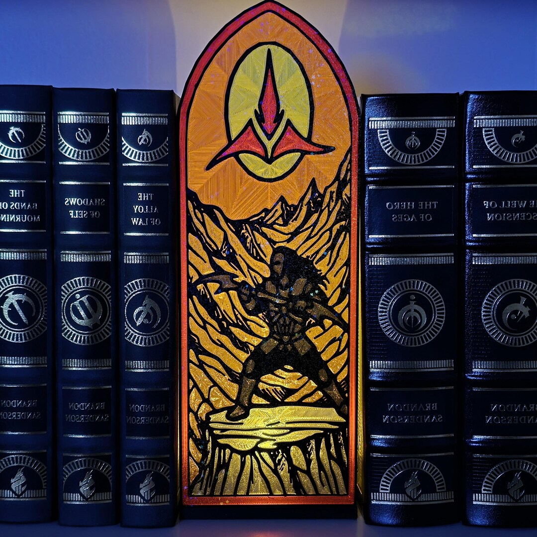 XL Stained Glass LED Light Book Nook - Honor & Glory | 11.6" Tall 3D ...