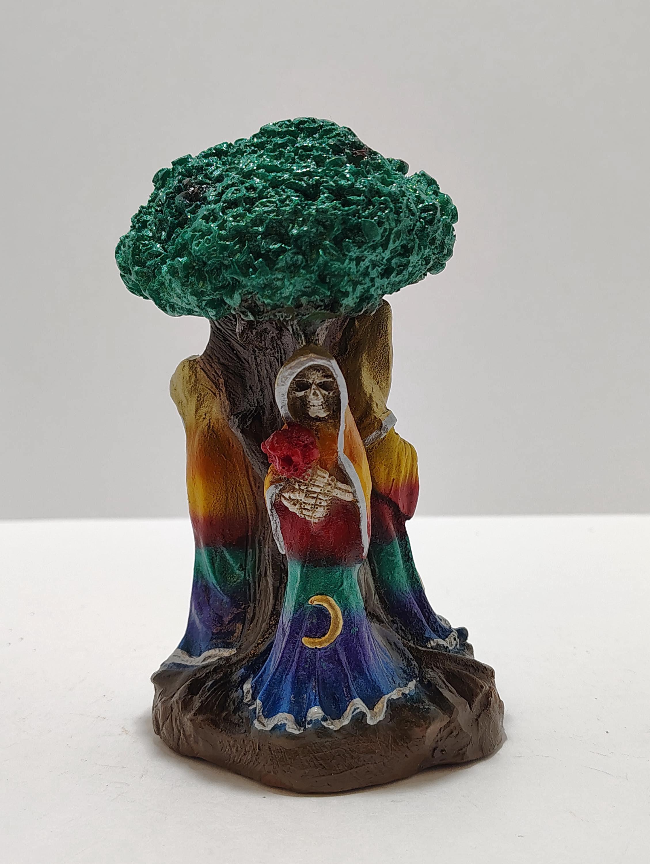 Handmade Santa Muerte Tree of Life, Mexican Resin Altar Decor - Etsy