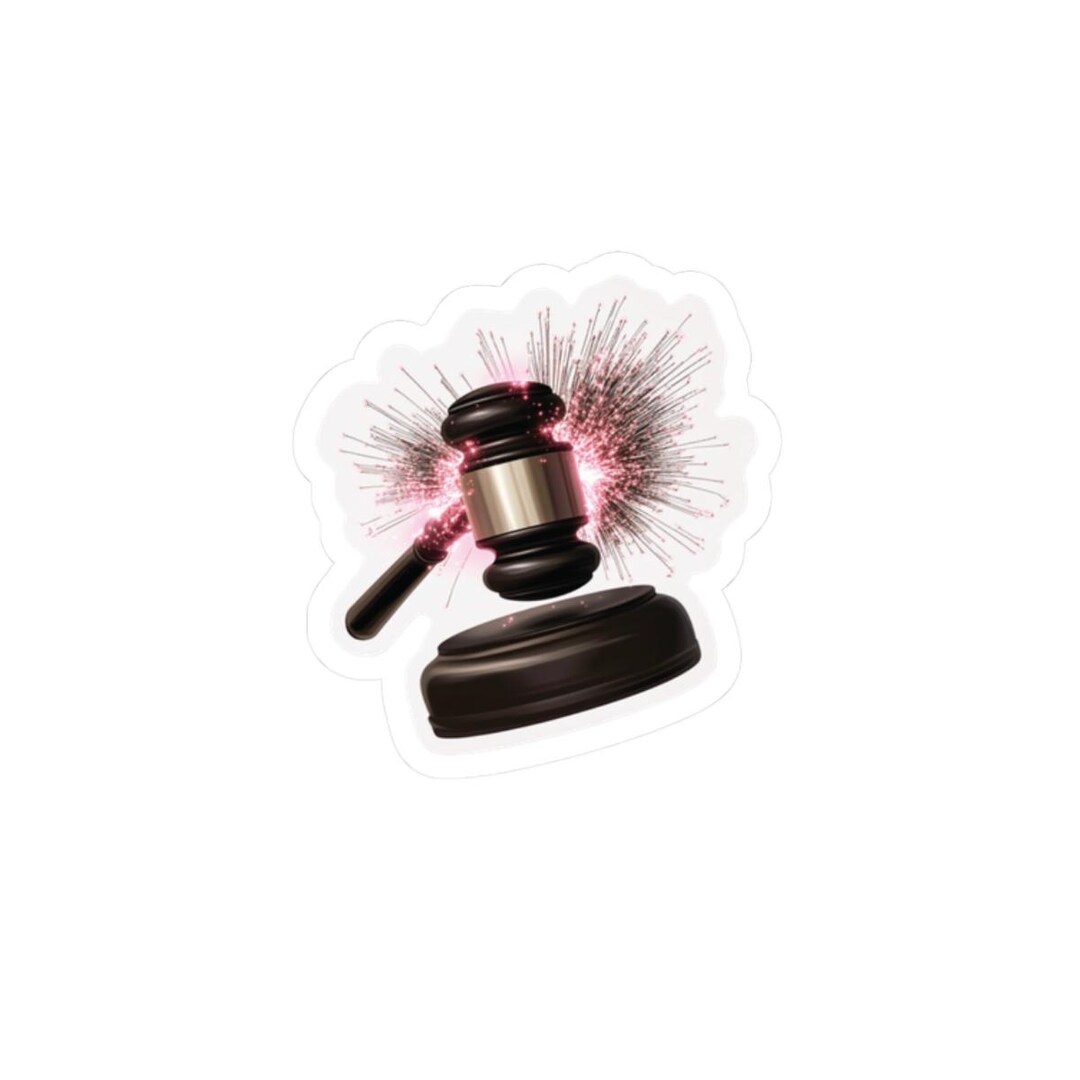 Law Student Gavel Sticker | Female Lawyer Gift | Legal Studies Decor ...