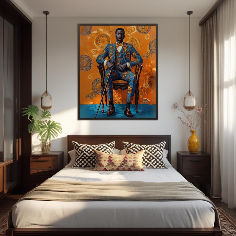 Afro Dandyism Wall Art – Black Man Fashion Print, African American ...