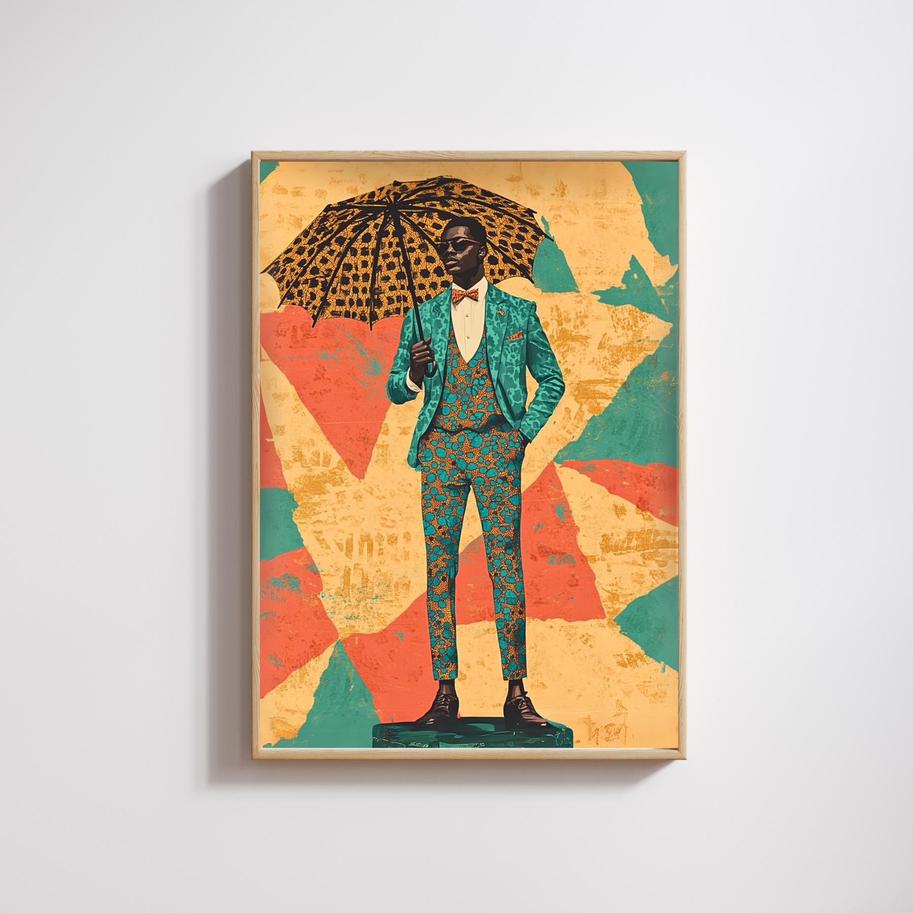 Afro Dandyism Wall Art – Black Man Fashion Print, African American ...