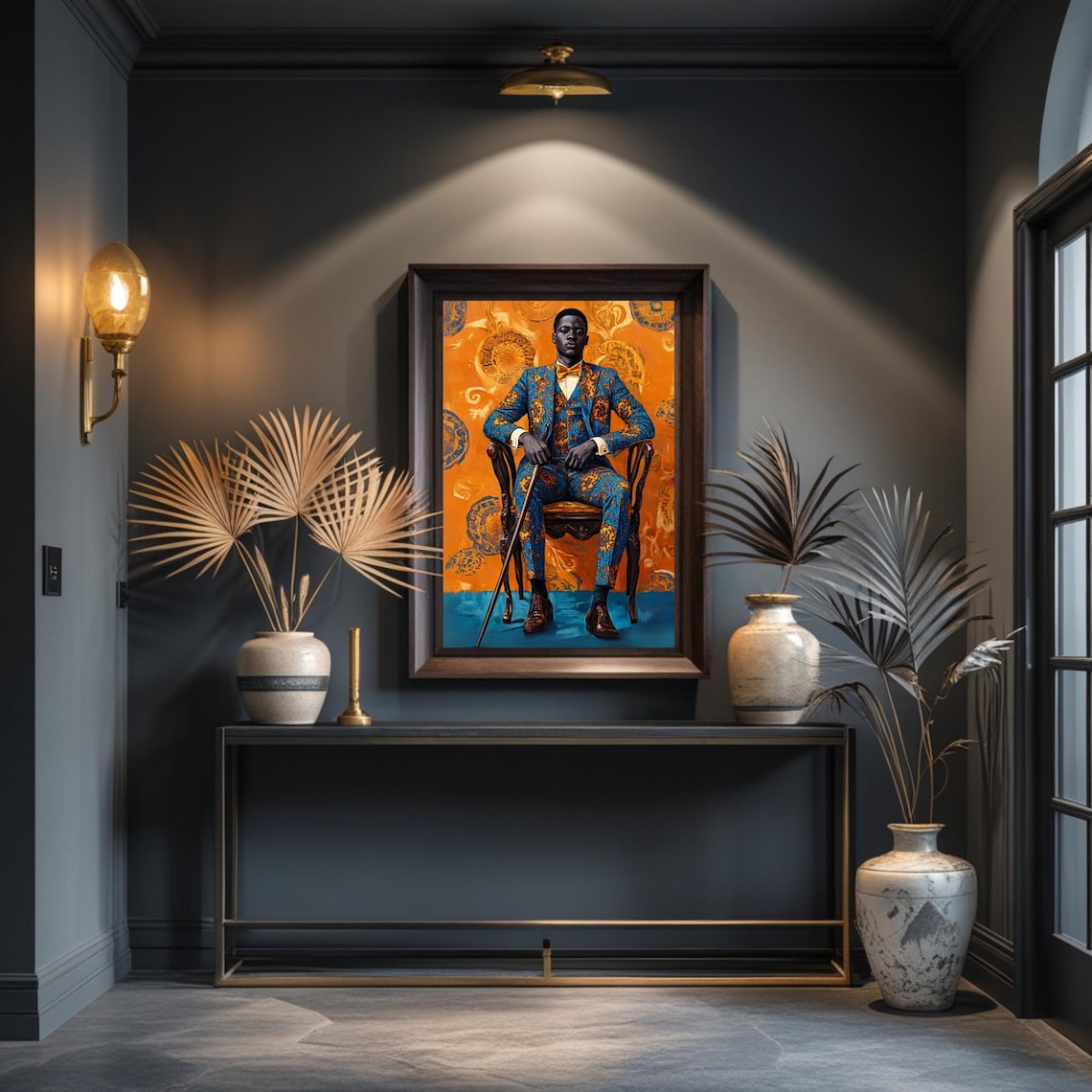 Afro Dandyism Wall Art – Black Man Fashion Print, African American ...