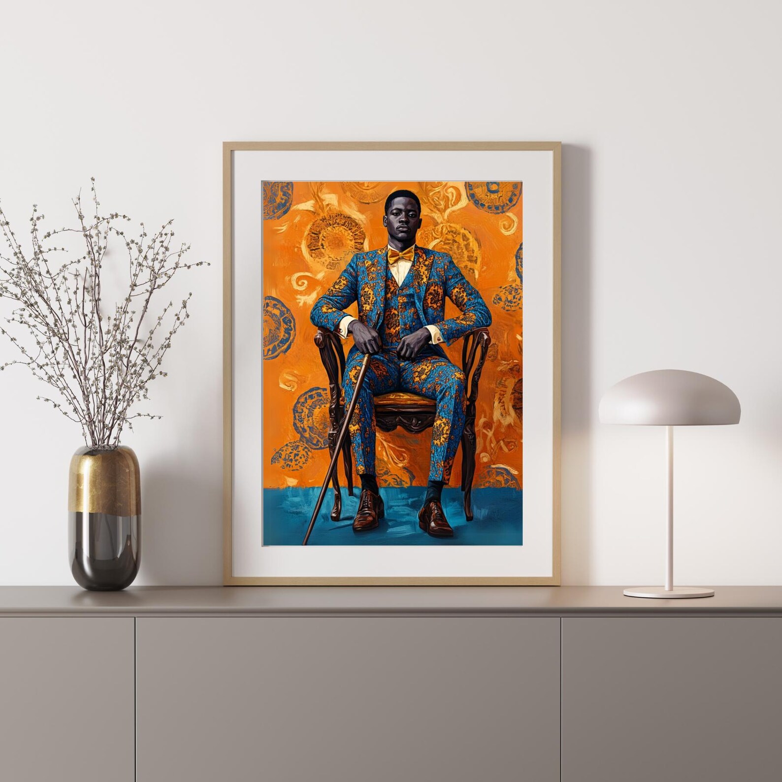 Afro Dandyism Wall Art – Black Man Fashion Print, African American ...