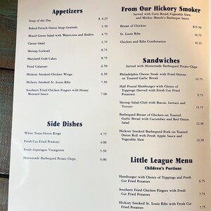Mickey Mantle Restaurant Menu Painting Image Photograph, Picture ...