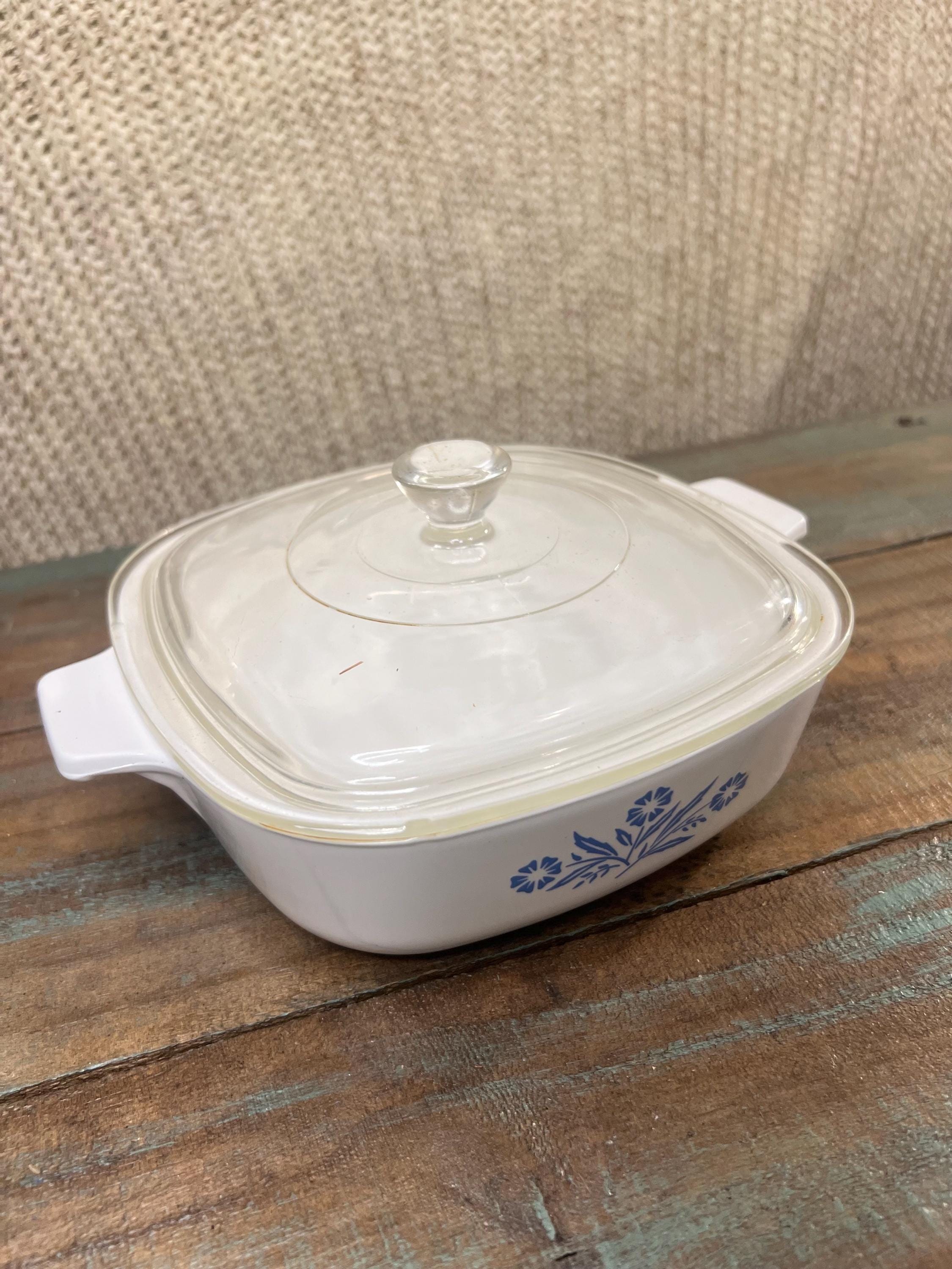 Vintage Blue Cornflower Corning Ware With Lid- 1 Qt -vintage P-1-B - Etsy
