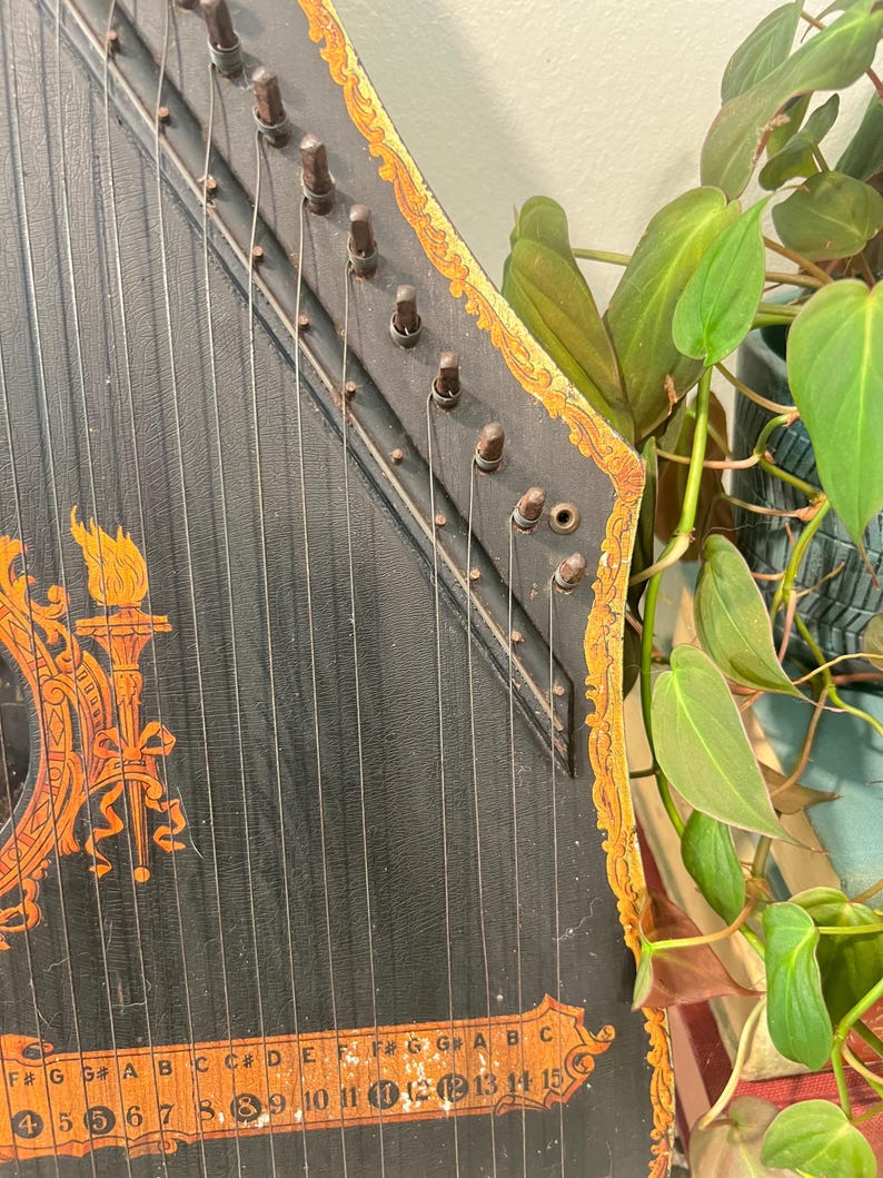 Antique 1899 Zither Vintage Musical Instrument - Etsy