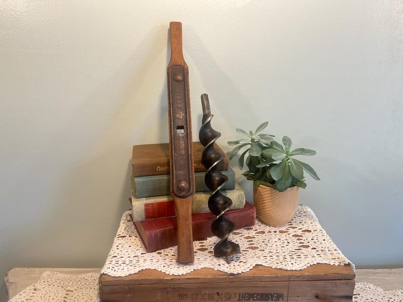 Vintage Auger Drill: Handheld Barn Tool - Etsy