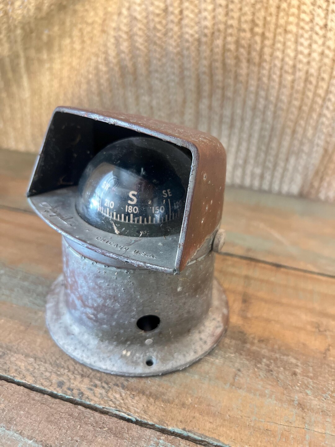 Antique Nautical Compass Vintage Primitive Ocean Boat Ship Lake - Etsy