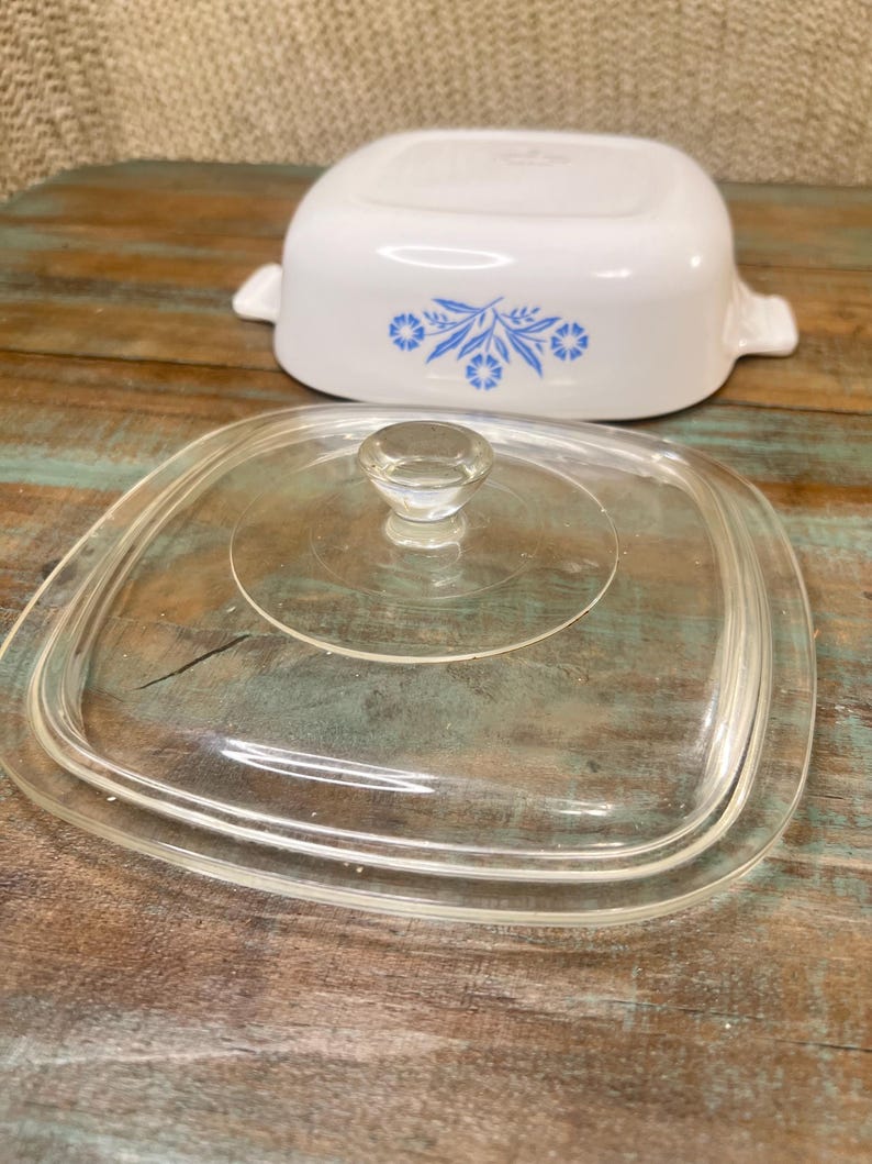 Vintage Blue Cornflower Corning Ware With Lid- 1 Qt -vintage P-1-B - Etsy
