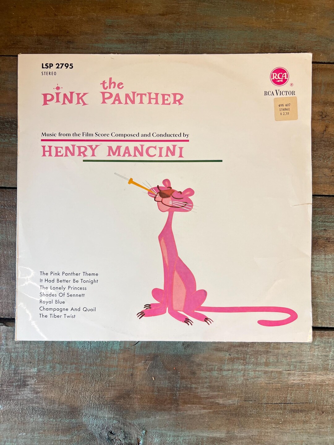 The Pink Panther Music From the Film Score Soundtrack Album Vinyl 1963 ...