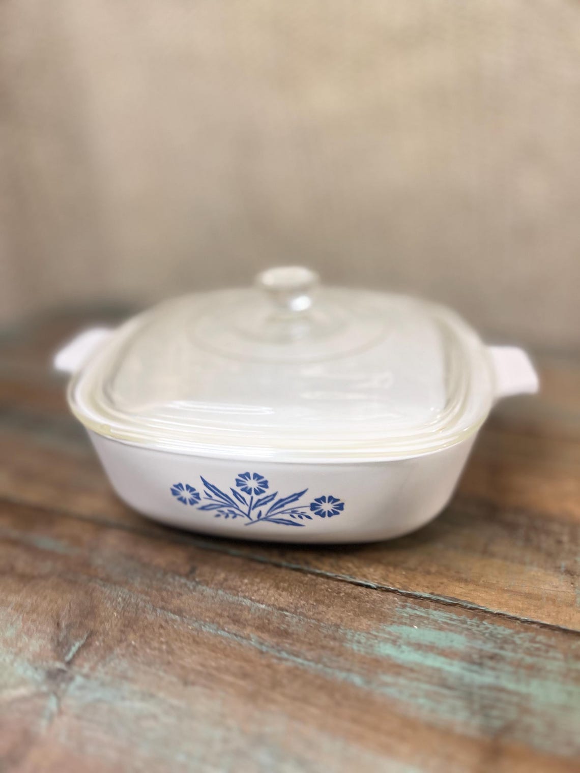 Vintage Blue Cornflower Corning Ware With Lid- 1 Qt -vintage P-1-B - Etsy