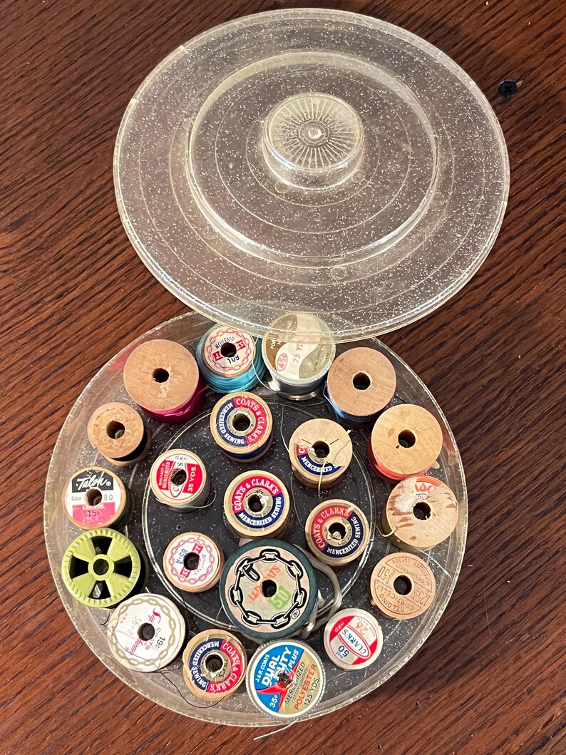 Vintage Wooden Spools of Thread Box Lot of 21 - Etsy