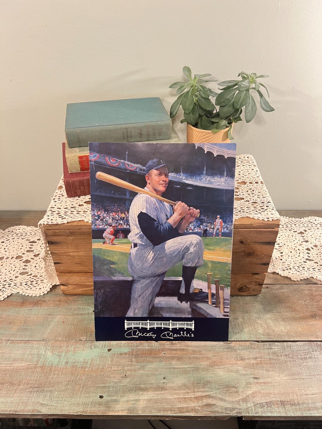 Mickey Mantle Restaurant Menu Painting Image Photograph, Picture ...