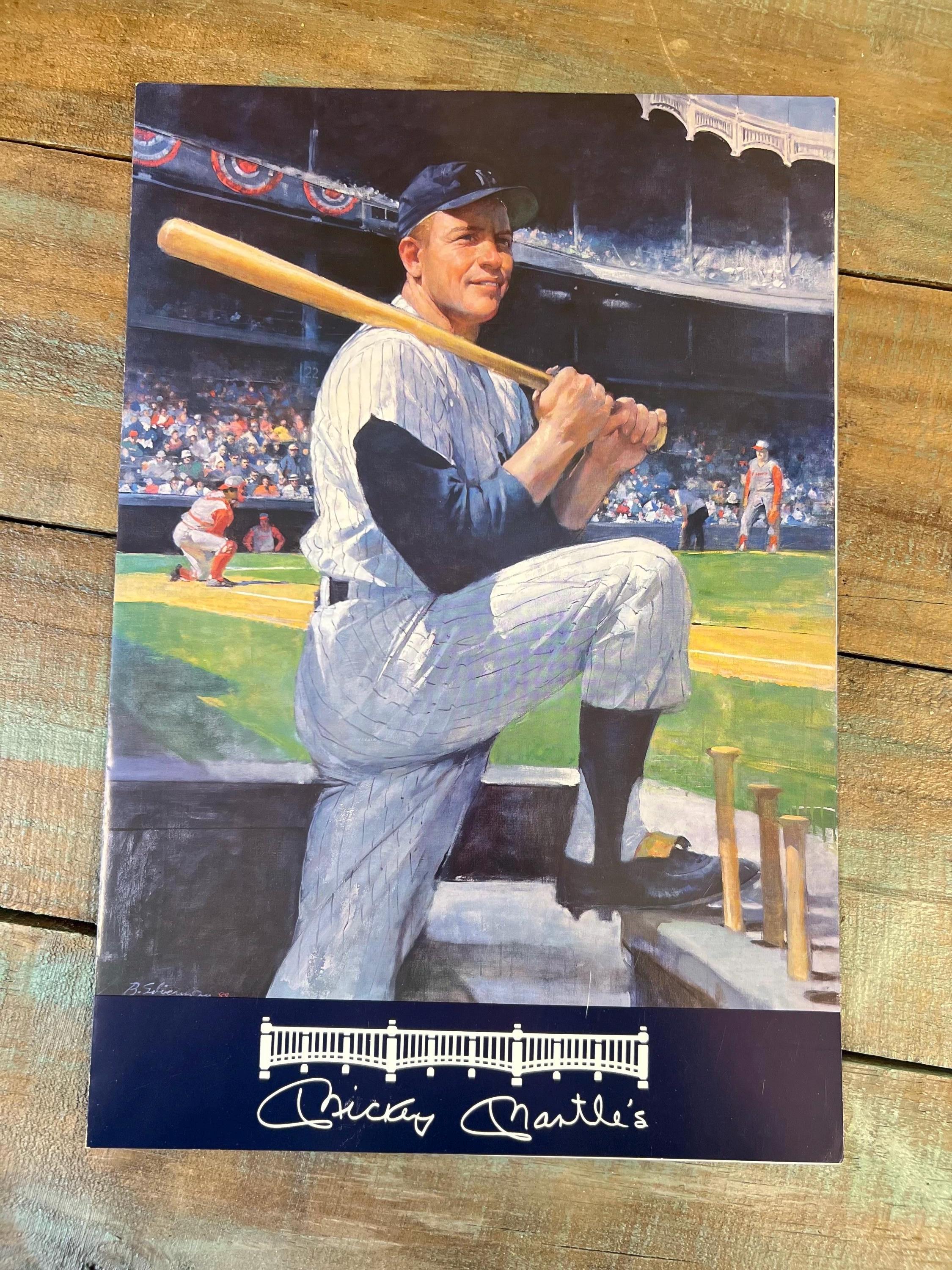 Mickey Mantle Restaurant Menu Painting Image Photograph, Picture ...