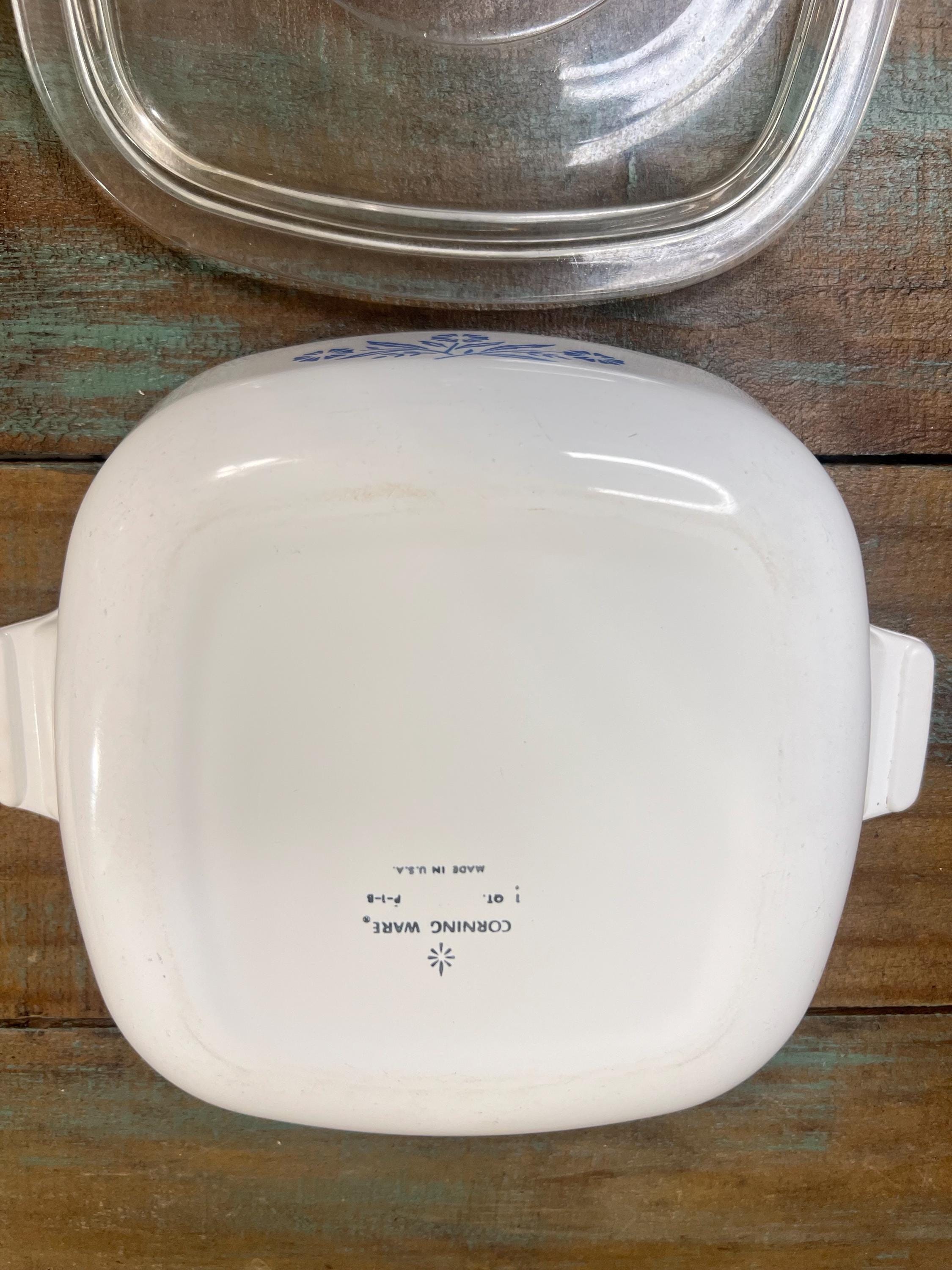 Vintage Blue Cornflower Corning Ware With Lid- 1 Qt -vintage P-1-B - Etsy