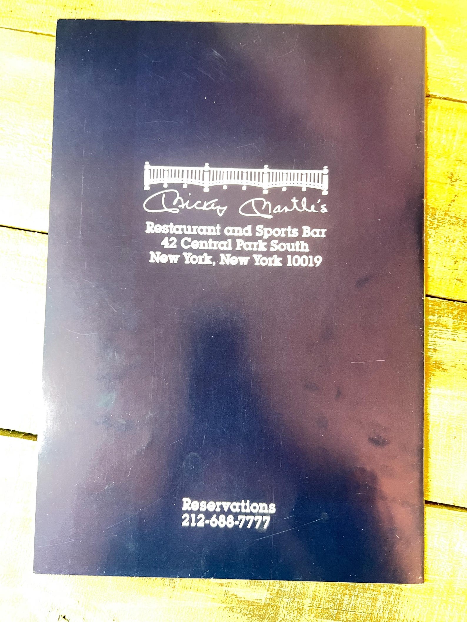 Mickey Mantle Restaurant Menu Painting Image Photograph, Picture ...
