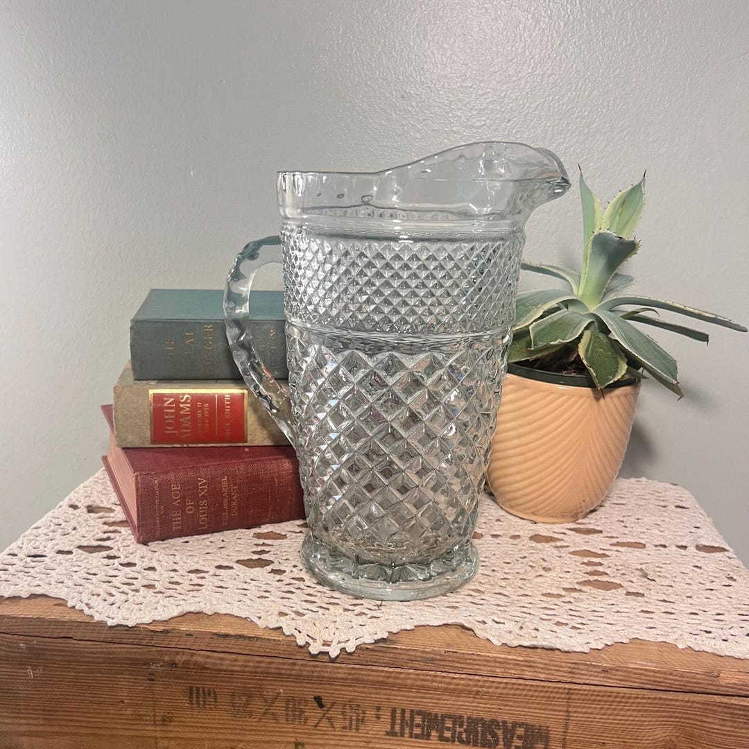 Vintage Crystal Wexford Pitcher - Etsy