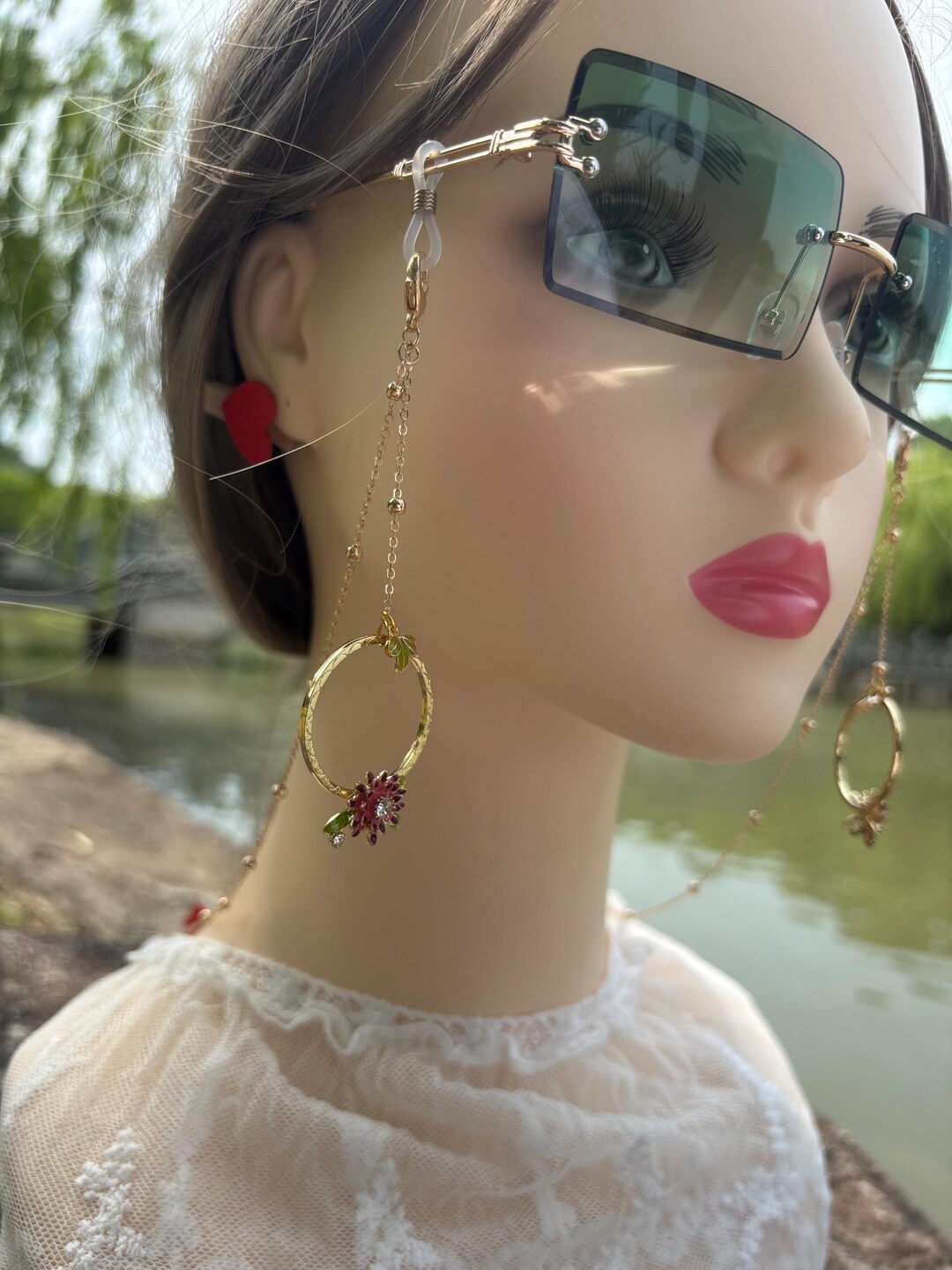Flower Shaped Eyeglass Chain, Flower Shaped Eyeglass Chain, Eyeglass ...